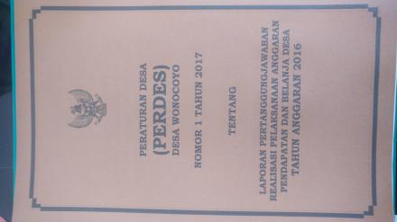 (Peraturan Desa (PERDES) Desa Wonocoyo Nomor 1 Tahun 2017 - Website ...