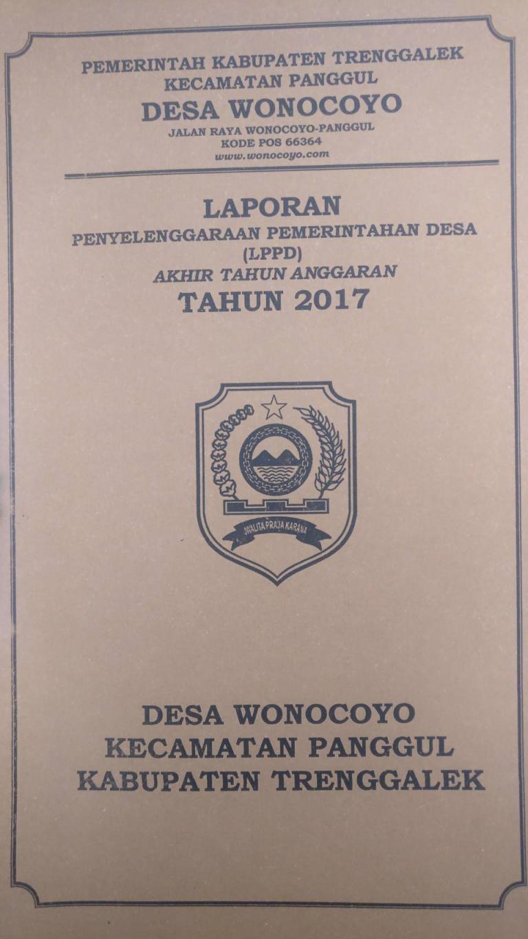 LPPD Desa Wonocoyo Tahun 2017 - Website Desa Wonocoyo